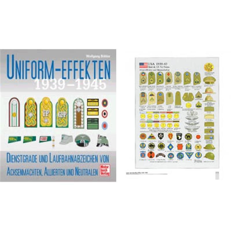 Uniform-Effekten 1939 - 1945 - Dienstgrade und Laufbahnabzeichen von ...