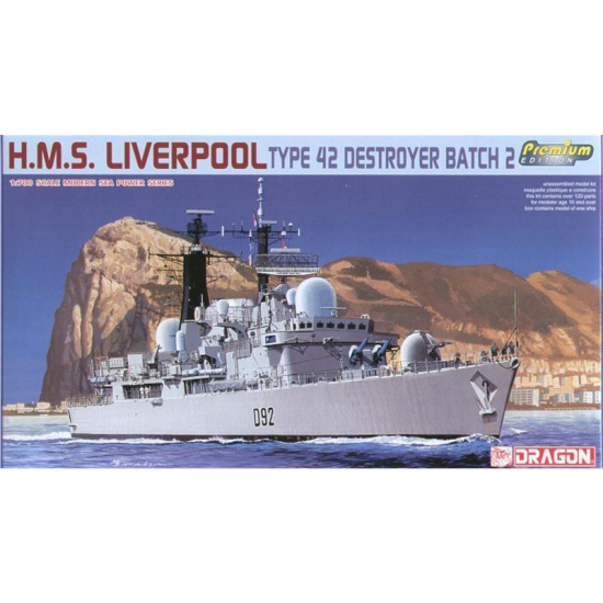 HMS Liverpool Type 42, Dragon 7069, M 1:700 - Modellbau ...