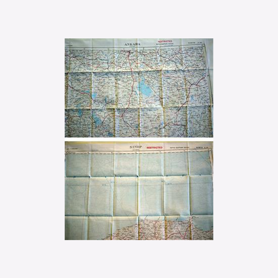 Fliegerkarte Silk Map von Ankara und Sinop (Türkei) 1:1.000.000 ...