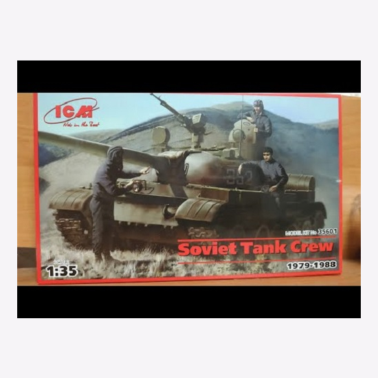 Sowjetische Panzerbesatzung / Soviet Tank Crew 1979-1988 1:35 ICM 35601 ...