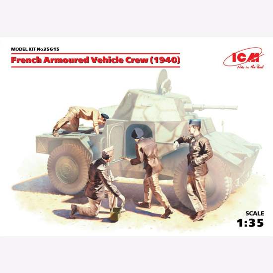 WWII Französische Panzerwagen Besatzung / French Tank Crew 1:35 ICM ...