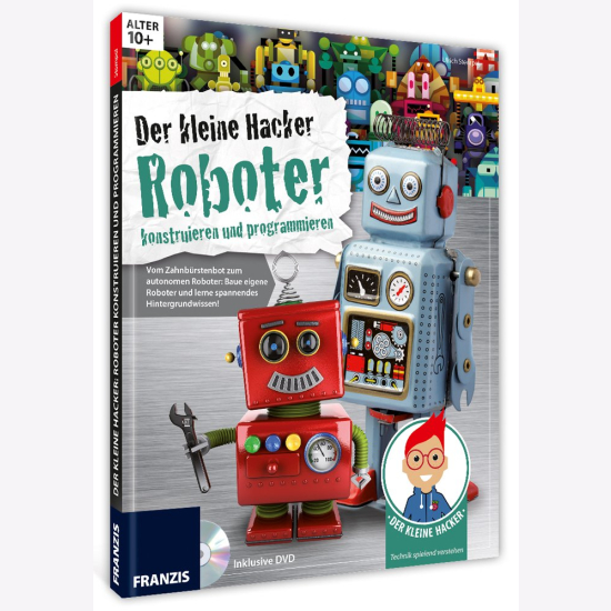 Stempel der kleine Hacker Roboter kontruieren Programmieren Technik ...