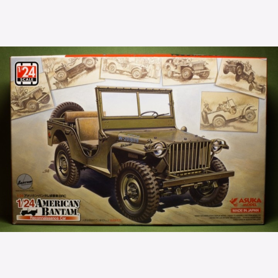 American Bantam Reconnaissance Car Asuka Model 1:24 US Army Jeep WW2 ...