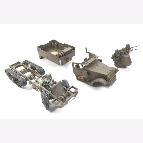 M16 MGMC Self-propelled anti-aircraft gun Meat Chopper AFV Club AF35203 ...