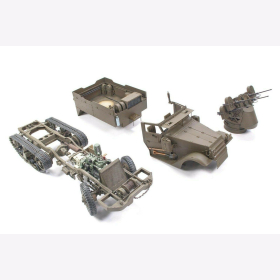 M16 MGMC Self-propelled anti-aircraft gun Meat Chopper AFV Club AF35203 ...