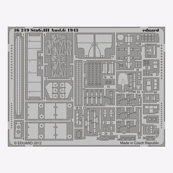 StuG III Ausf. G 1943 for Dragon 6581 kit Eduard 36219 1:35 - Modellbau ...