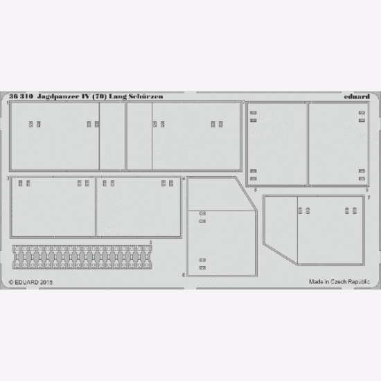 Jagdpanzer IV (70) Lang Schürzen for Tamiya kit Eduard 36310 1:35 ...