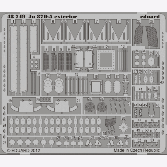 Ju 87D-5 exterior for Italeri kit Eduard 48749 1:48 - VDMedien24.de