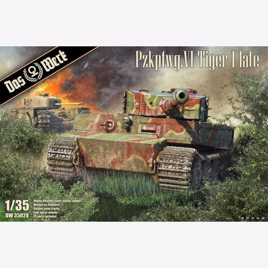 Pzkpfwg. VI Tiger 1 late Sd.Kfz.181 Das Werk DW35028 1:35 - Modellbau ...